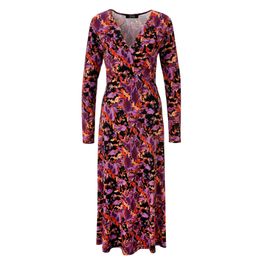 Aniston Selected Kleid Damen Gr&ouml;&szlig;e 36 beige / lila / rot / schwarz Sommerkleid