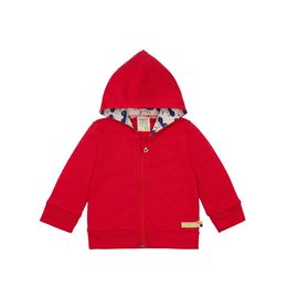 loud + proud Sweatjacke 'Interlock' M&auml;dchen Gr&ouml;&szlig;e 98/104 knallrot