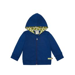 loud + proud Sweatjacke 'Interlock' M&auml;dchen Gr&ouml;&szlig;e 62/68 dunkelblau