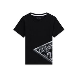 Guess T-Shirt Jungen Gr&ouml;&szlig;e 146 graumeliert / schwarz