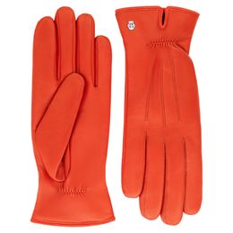 Roeckl Full Finger Gloves 'ANTWERPEN' female size M Dark orange