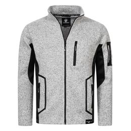 Rock Creek Fleecejacke Herren Gr&ouml;&szlig;e M grau / schwarz
