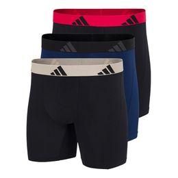 adidas Sportswear Boxer shorts 'Active Flex Cotton' male size L Blue / Light grey / Red / Black