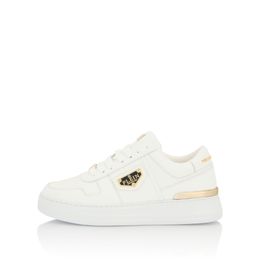 Philipp Plein Sneaker Damen Gr&ouml;&szlig;e 37 gold / wei&szlig; Sommerschuhe