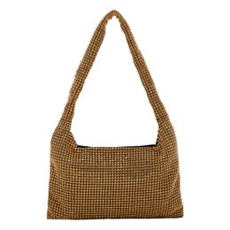 NAEMI Schultertasche Damen Gr&ouml;&szlig;e One Size gold / schwarz