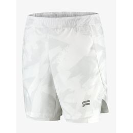 Fortex Fitness Sporthose 'Active 2-in-1 Shorts' Herren Gr&ouml;&szlig;e S offwhite