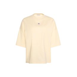 Calvin Klein Jeans T-Shirt Damen Gr&ouml;&szlig;e XL pastellgelb