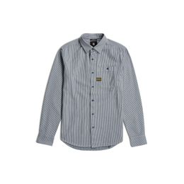 G-Star Raw G-star Hemd 'Bristum' Herren Gr&ouml;&szlig;e S grau / wei&szlig;
