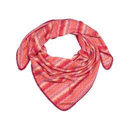 styleBREAKER Tuch 'Dreieckstuch Zick-Zack Webmuster' Damen Gr&ouml;&szlig;e One Size rot