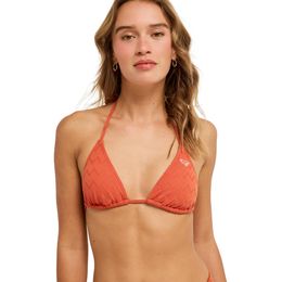 Roxy Bikinitop 'Current Coolness Tiki Tri' Damen Gr&ouml;&szlig;e 90 rostbraun