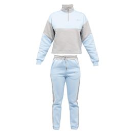 Tom Barron Jogginganzug Damen Gr&ouml;&szlig;e M blau / grau / pink