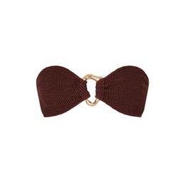 Moda Minx Bikinitop 'Scrunch' Damen Gr&ouml;&szlig;e 90 braun