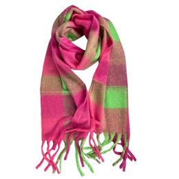 Kumixi Schal 'Schal mit Fransen' Damen Gr&ouml;&szlig;e One Size pink