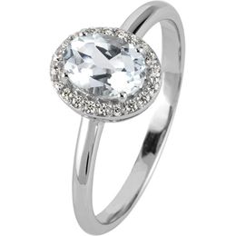 Jacques Lemans Ring Damen Gr&ouml;&szlig;e 52 silber / transparent