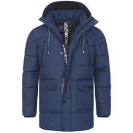 INDICODE JEANS Winter Parka 'Wess' male size XL Navy / Black