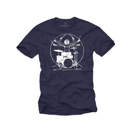 Makaya Shirt 'Drummer' Herren Gr&ouml;&szlig;e 5XL blau