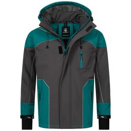 Rock Creek Outdoorjacke Herren Gr&ouml;&szlig;e L t&uuml;rkis / grau