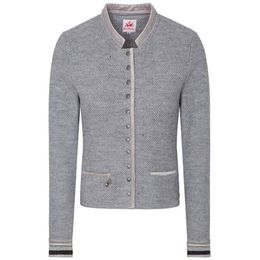 Spieth & Wensky Spieth & Wensky Strickjacke Wera Damen Gr&ouml;&szlig;e 42 greige / graumeliert / schwarz