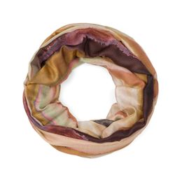 styleBREAKER Schlauchschal 'Bunter Loop Aquarell Farbverlauf Streifen' Damen Gr&ouml;&szlig;e One Size curry