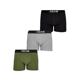 Adam Boxershorts '3er Pack' Herren Gr&ouml;&szlig;e S dunkelgr&uuml;n