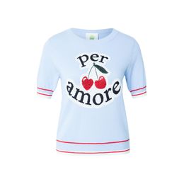 Princess Goes Hollywood Sweater female size M Light blue / Emerald / Red / White