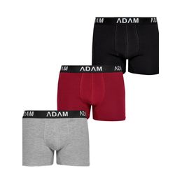 Adam Boxershorts '3er Pack' Herren Gr&ouml;&szlig;e S blutrot