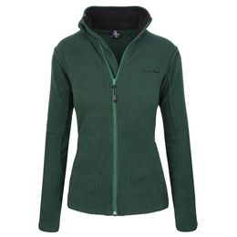 Rock Creek Fleecejacke Damen Gr&ouml;&szlig;e XS dunkelgr&uuml;n / schwarz