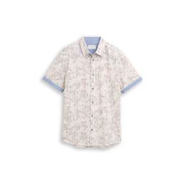 Tom Tailor Hemd Herren Gr&ouml;&szlig;e M beige / offwhite