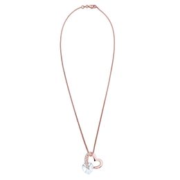 Elli Kette Damen Gr&ouml;&szlig;e 45 rosegold / silber / transparent