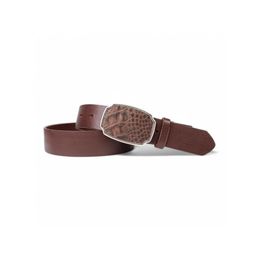 Fronhofer Damen Lederg&uuml;rtel in Dunkelbraun | Gr.: 105 cm
