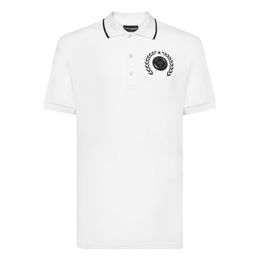 Plein Sport Poloshirt 'Carbon Tiger' Herren Gr&ouml;&szlig;e S schwarz / wei&szlig;