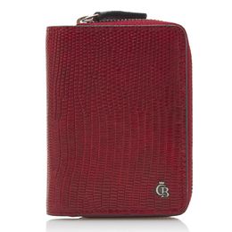 Castelijn & Beerens Castelijn & Beerens Wallet 'Donna' female size XS/XL Silver grey / Dark red
