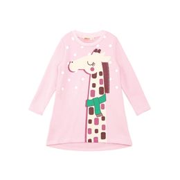 Denokids Kleid 'CFF-20K1-041' M&auml;dchen Gr&ouml;&szlig;e 98 beige / braun / gr&uuml;n / pink