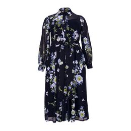 Yoek Kleid Damen Gr&ouml;&szlig;e 38/40 blau / gr&uuml;n / schwarz / wei&szlig; Sommerkleid