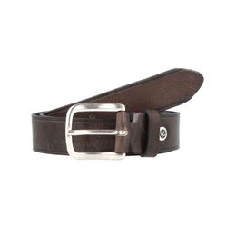 b.belt Cesar G&uuml;rtel Leder stahlgrau | Gr.: 110 cm