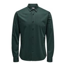 Only & Sons Only & Sons Button Up Shirt 'ONSRobin' male size M Dark green