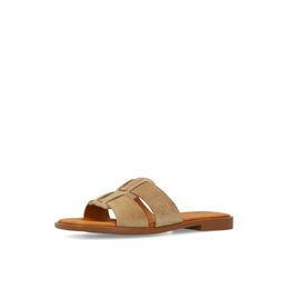 Manfield Slipper Damen Gr&ouml;&szlig;e 38 beige
