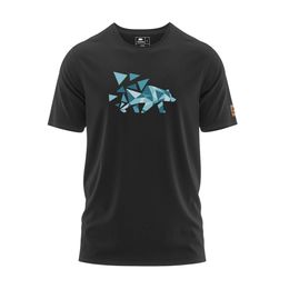 FORSBERG Shirt 'Mikkelson T-Shirt mit Polygonb&auml;r' male size XXXL Black
