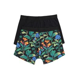JP1880 Boxershorts Herren Gr&ouml;&szlig;e L blau / gr&uuml;n / orange / schwarz