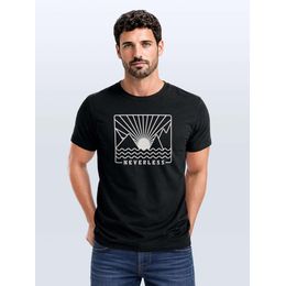 Neverless Shirt 'Sonnenuntergang' male size XXL Black