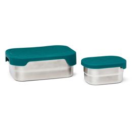 Ergobag Brotdose Set Herren Gr&ouml;&szlig;e One Size petrol / silber