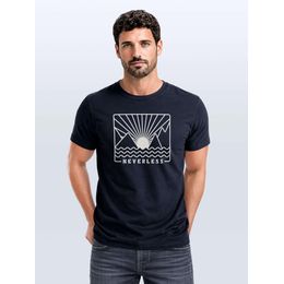 Neverless Shirt 'Sonnenuntergang' Herren Gr&ouml;&szlig;e XL navy