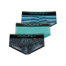 Jockey Slip 'Cotton Stretch Comfort Brief - 3 Pack' Herren Gr&ouml;&szlig;e M blue denim