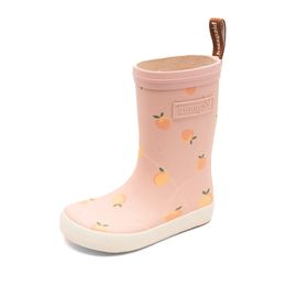bisgaard Gummistiefel Jungen Gr&ouml;&szlig;e 28 zitrone / dunkelgr&uuml;n / orange / pfirsich