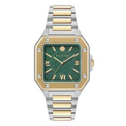 Philipp Plein Watches Analoguhr 'Edge' Herren Gr&ouml;&szlig;e One Size gold / gr&uuml;n / silber