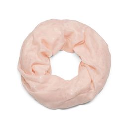 styleBREAKER Schlauchschal 'Loop Schal mit Metallic Sterne Print' Damen Gr&ouml;&szlig;e One Size ros&eacute;