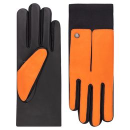 Roeckl Full Finger Gloves 'STOCKHOLM TOUCH' female size L Orange / Mandarine / Light orange / Black
