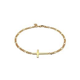 Kuzzoi Armband 'Kreuz' Herren Gr&ouml;&szlig;e 21 gold