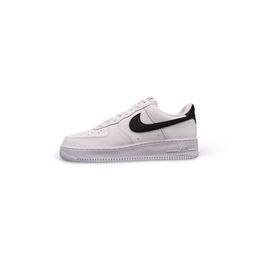 Nike Sneaker low 'Nike Air Force 1 Low '07 White Black Pebbled Leather' Herren Gr&ouml;&szlig;e 40 wei&szlig;