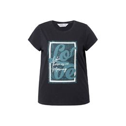 Studio Untold Shirt female size XL/XXL Anthracite / Emerald / White